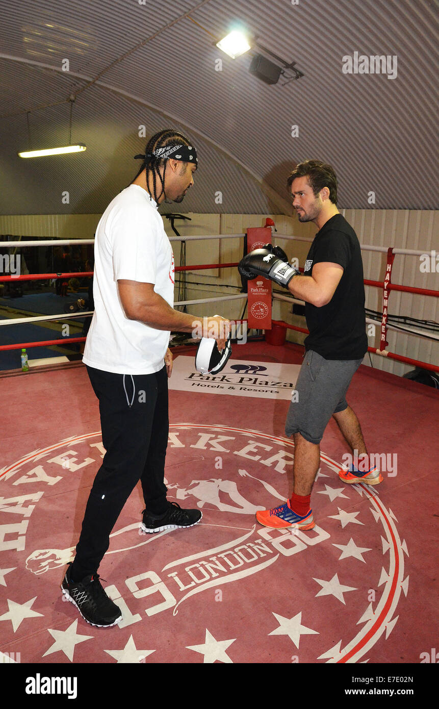 Photocall fo boxer, David "The Hayemaker" Haye together with his ...