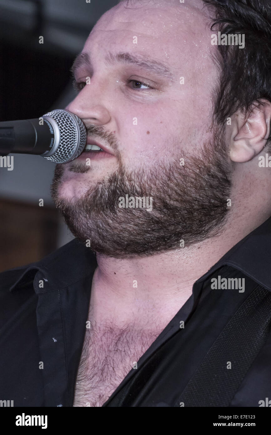 Alex Diehl performing an acoustic concert at Hard Rock Cafe to promote ...