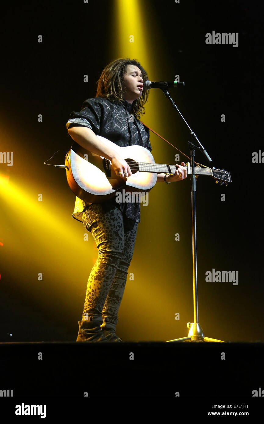 X Factor tour at the ECHO Arena in Liverpool Featuring: Luke Friend ...