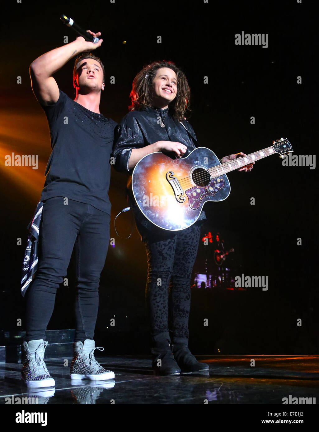 X Factor tour at the ECHO Arena in Liverpool Featuring: Luke Friend,Sam ...