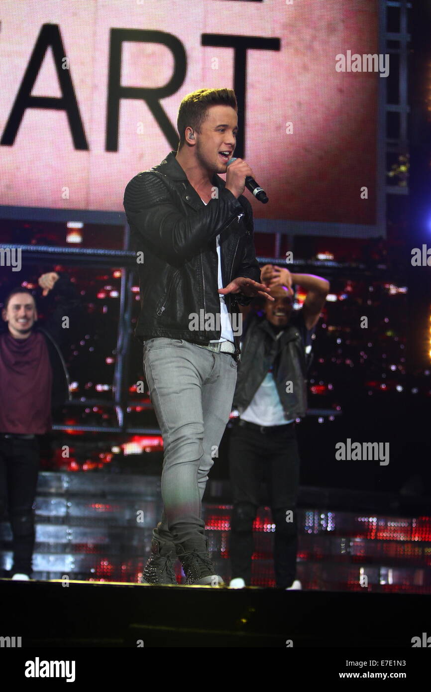 X Factor tour at the ECHO Arena in Liverpool Featuring: sam Callaghan ...