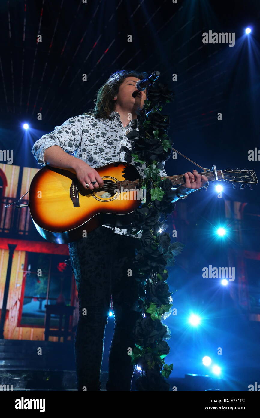 X Factor tour at the ECHO Arena in Liverpool Featuring: Luke Friend ...