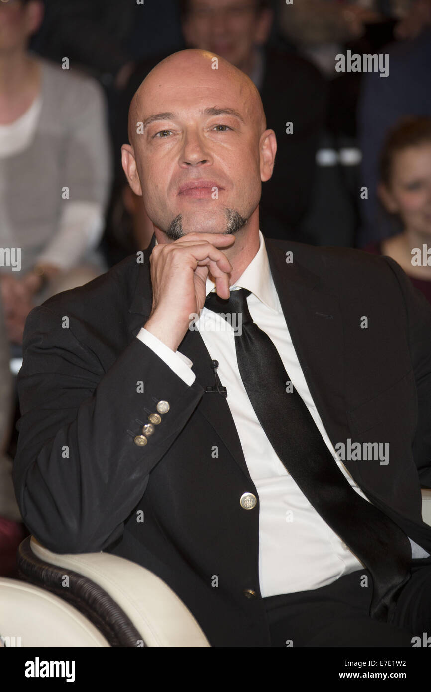 German ZDF TV talkshow Markus Lanz at Fernsehmacher-Studio Featuring ...