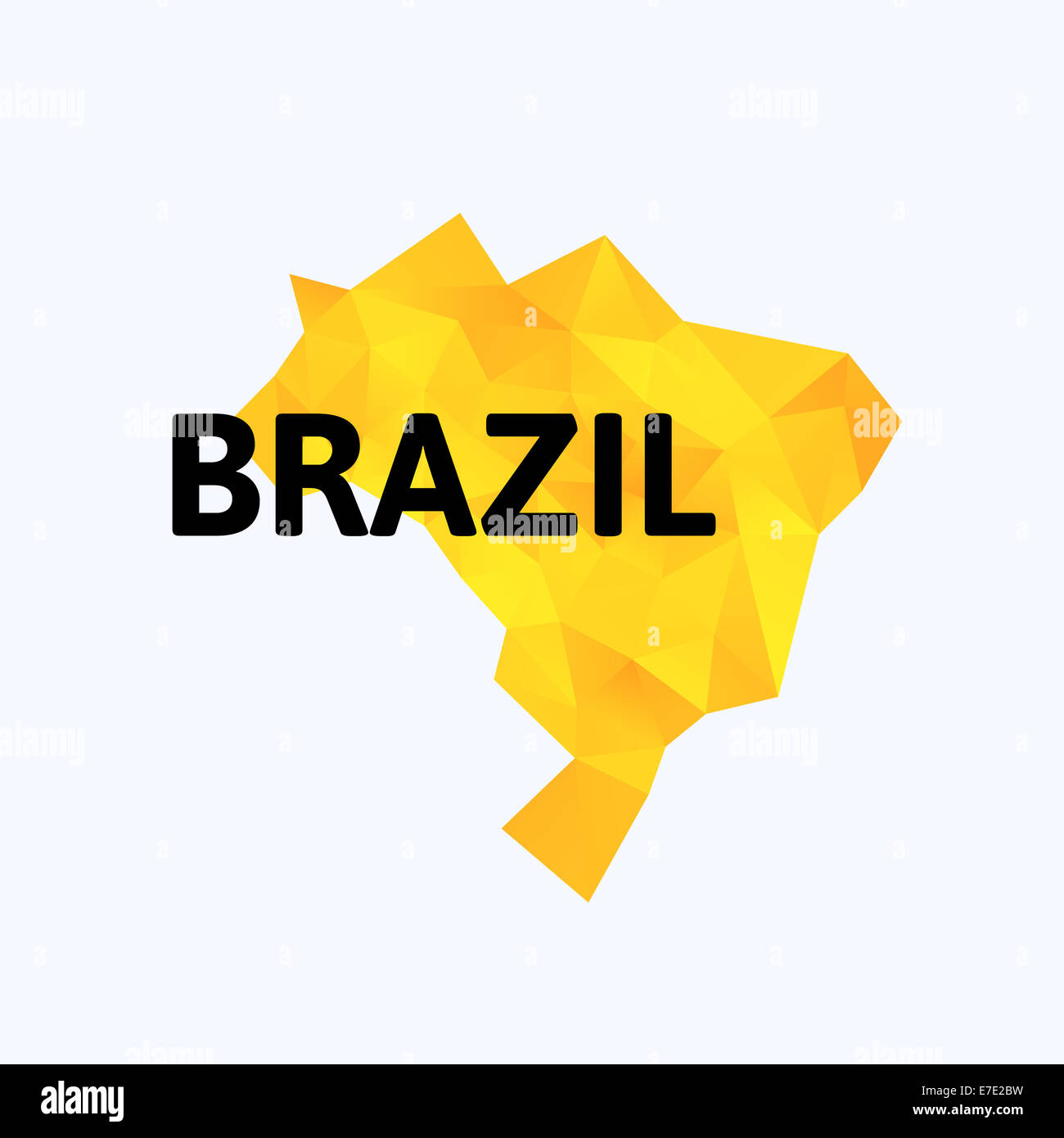 Triangle texture Brazil map Stock Photo - Alamy