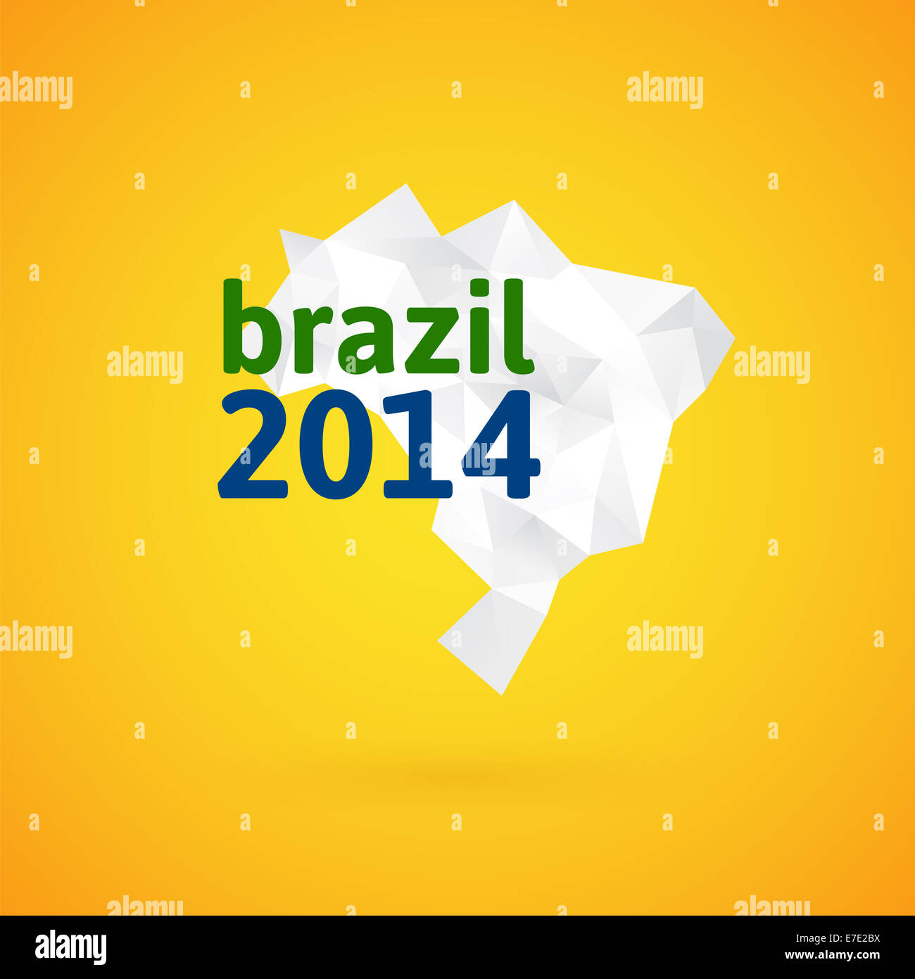 Abstract polygon background brazil flag hi-res stock photography and ...