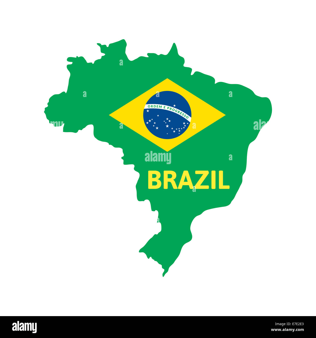 simple map of brazil