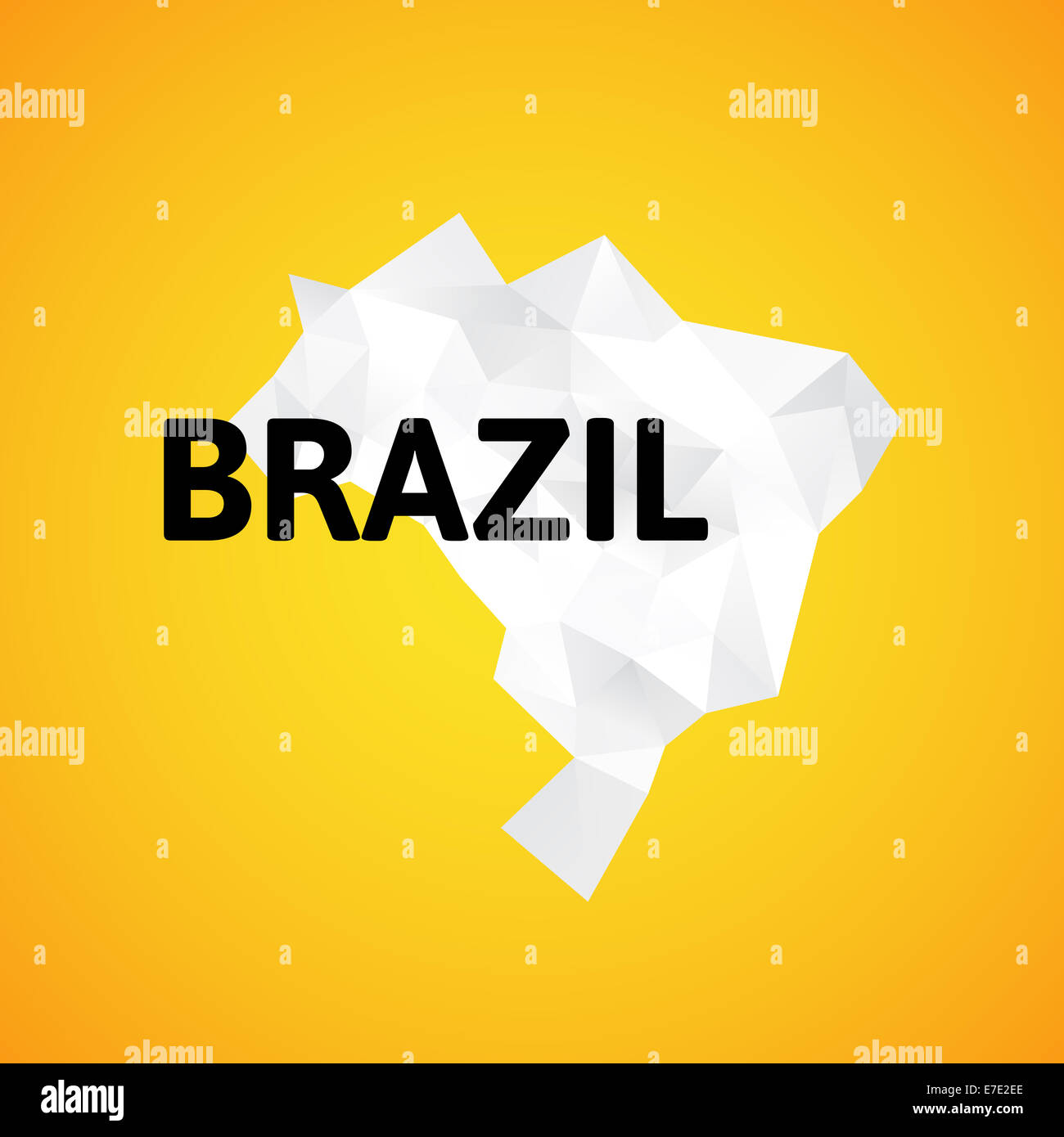 Triangle texture Brazil map Stock Photo - Alamy