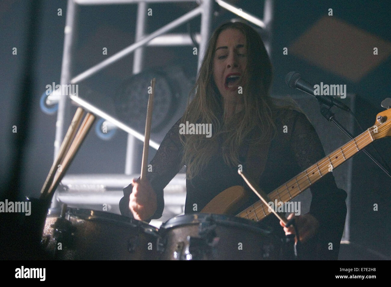 Haim performing live on stage at the Barrowlands Ballroom Featuring ...