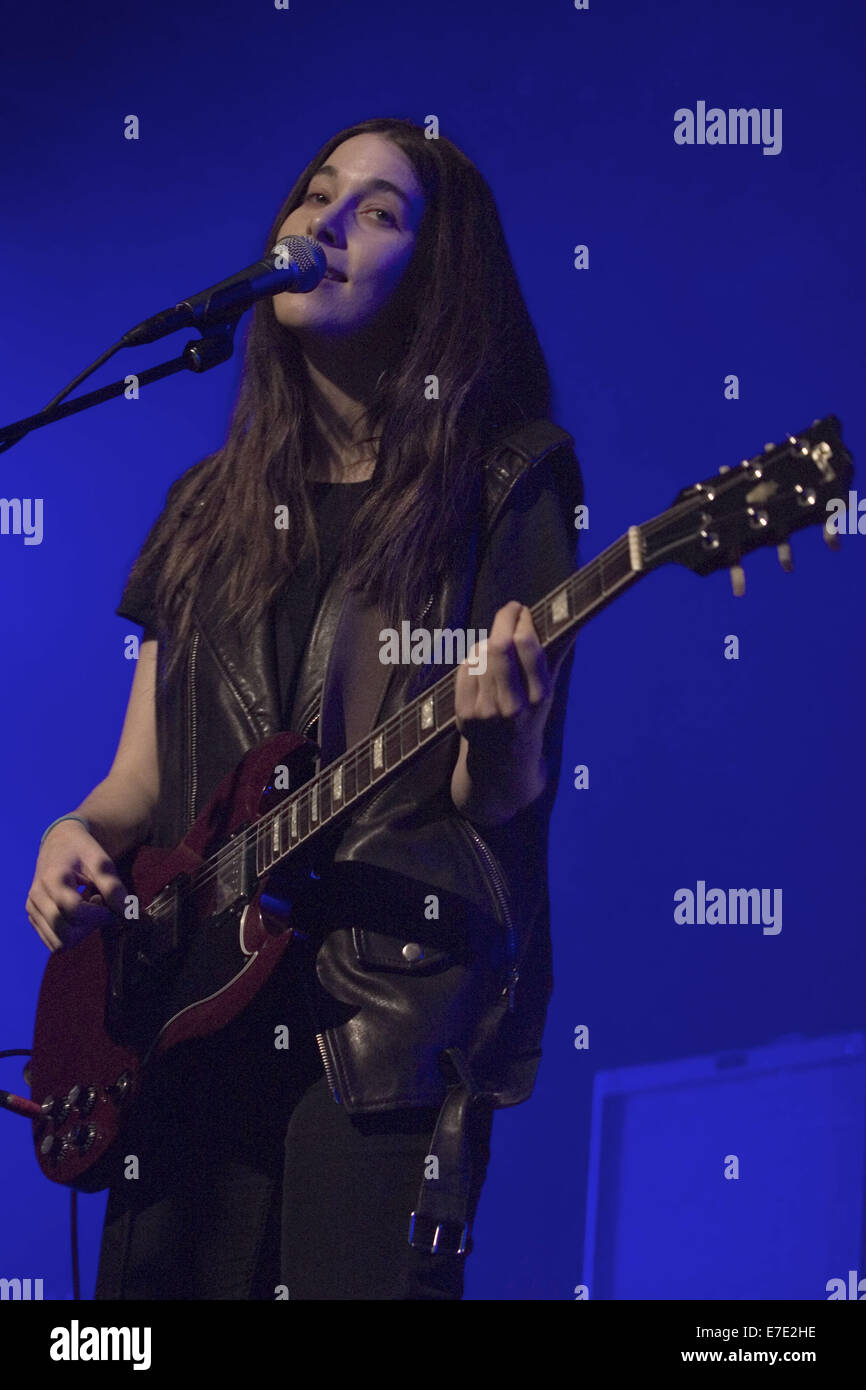 Haim performing live on stage at the Barrowlands Ballroom Featuring ...