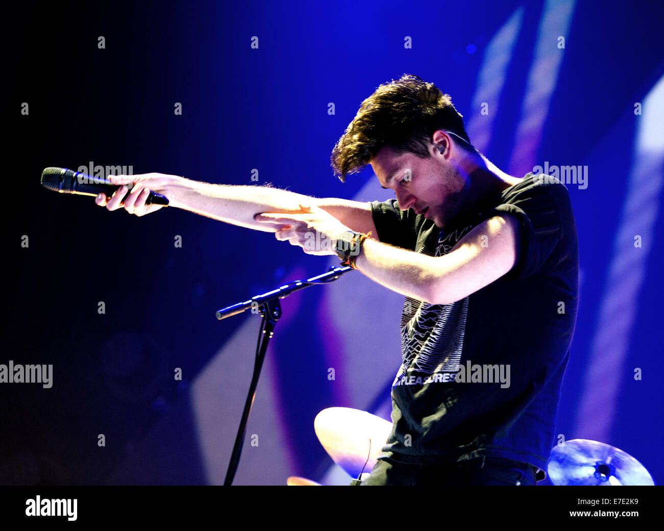 Bastille performing live on stage at the Heineken Music Hall Featuring ...