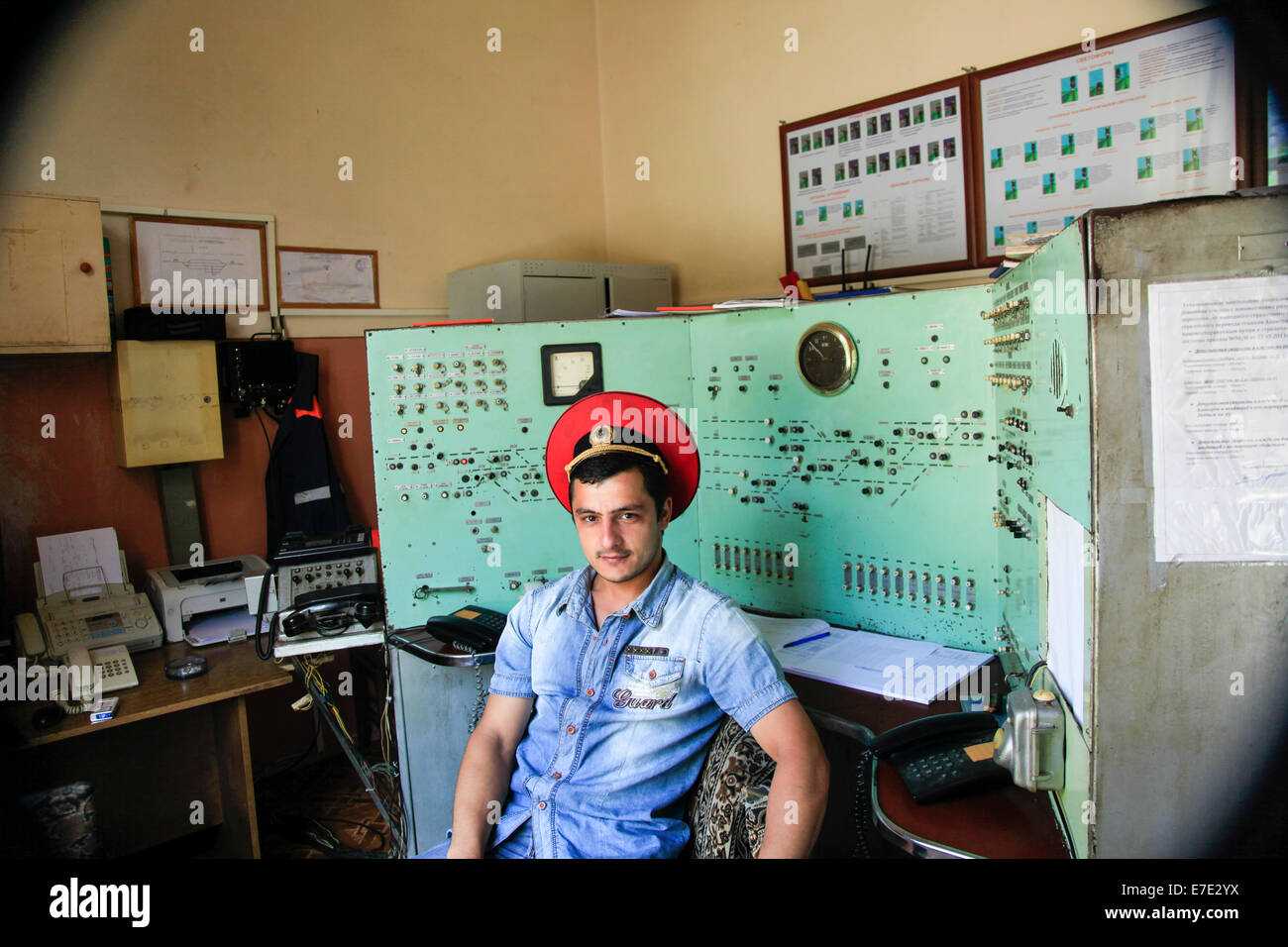 Train station control room at Haghpat, Lori Province, Armenia Stock ...