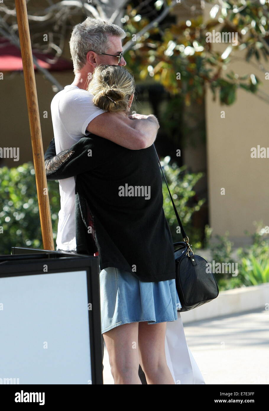 Eric Dane With Wife Rebecca Gayheart Out And About Walking Holding