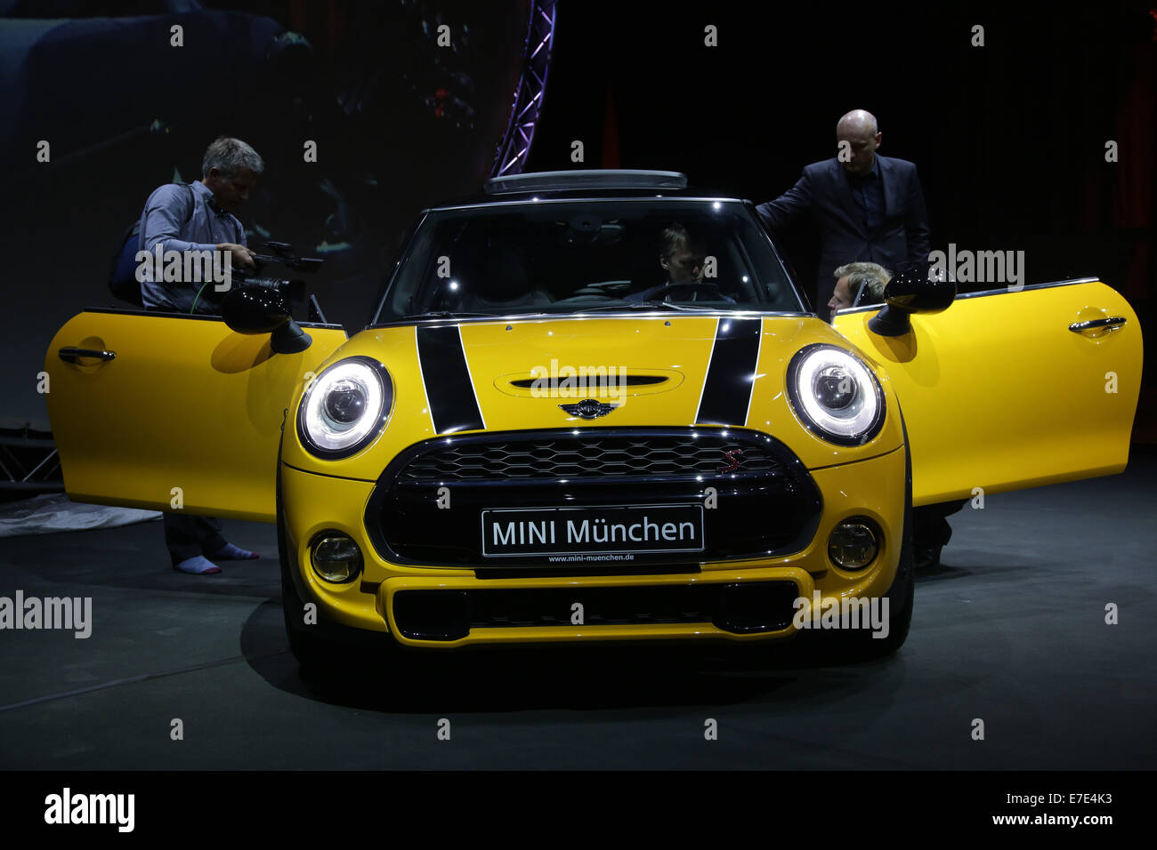 Celebrities attending the presentation of the new BMW Mini model at ...