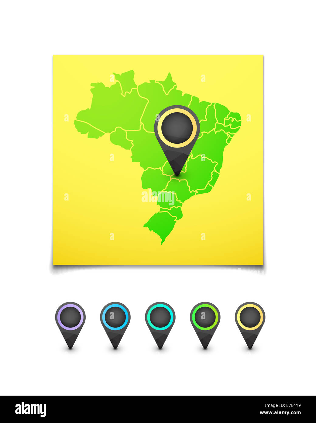 Latin america map vector hi-res stock photography and images - Alamy