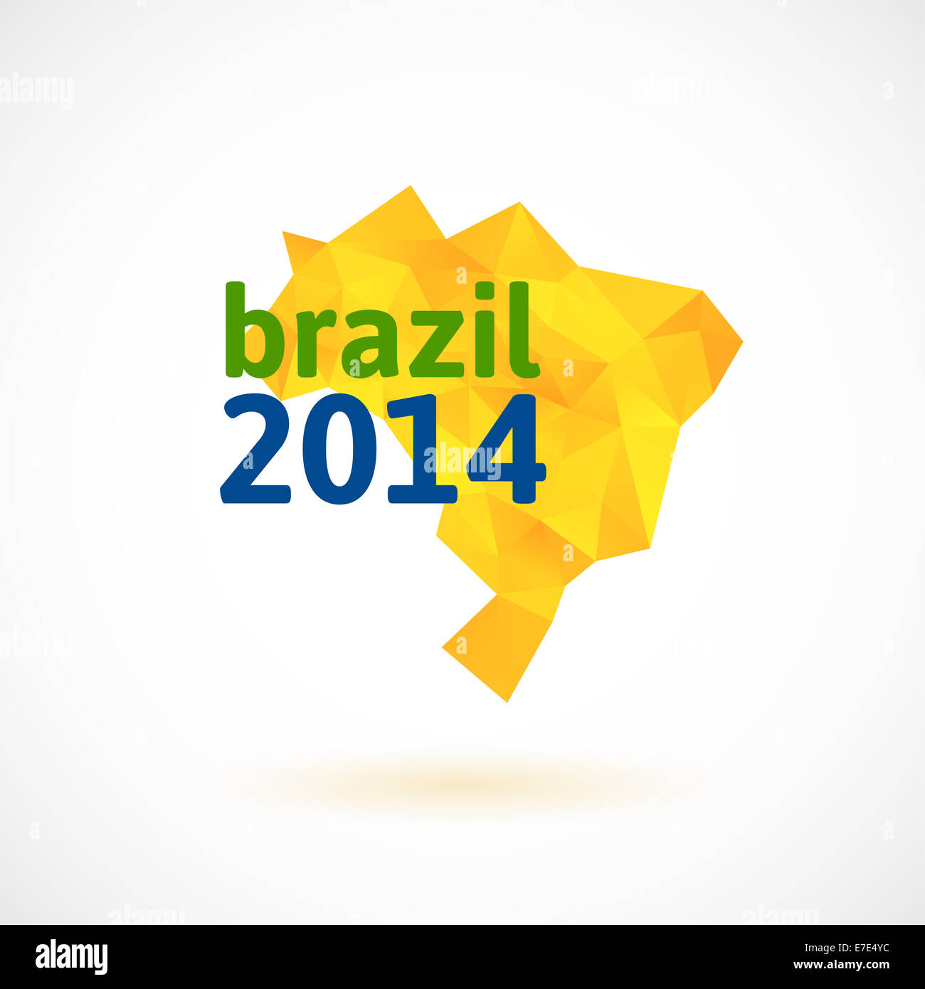 Triangle texture Brazil map Stock Photo - Alamy