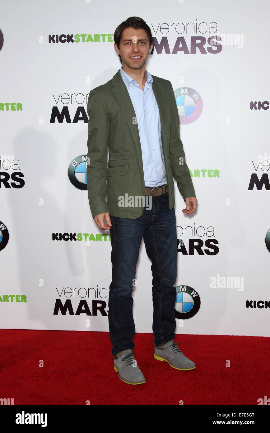 Los Angeles Premiere Of "Veronica Mars" At TCL Chinese Theatre Featuring: Ryan Devlin Where ...