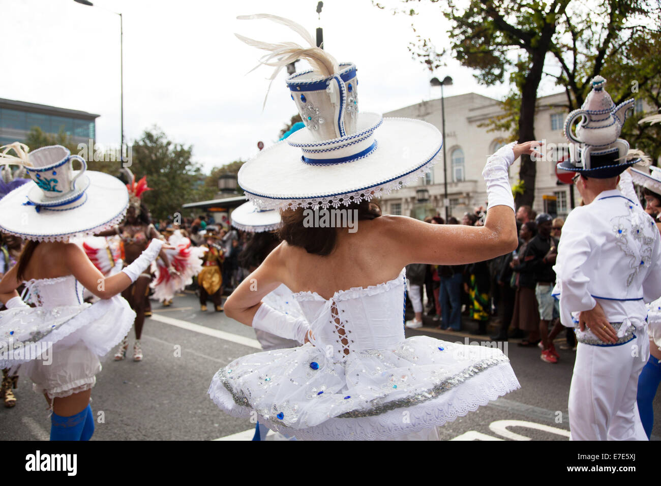 Hackney carnival 2014. The procession started in Ridley Road and passed ...