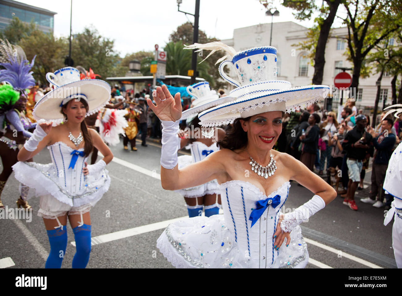 Hackney carnival 2014. The procession started in Ridley Road and passed ...