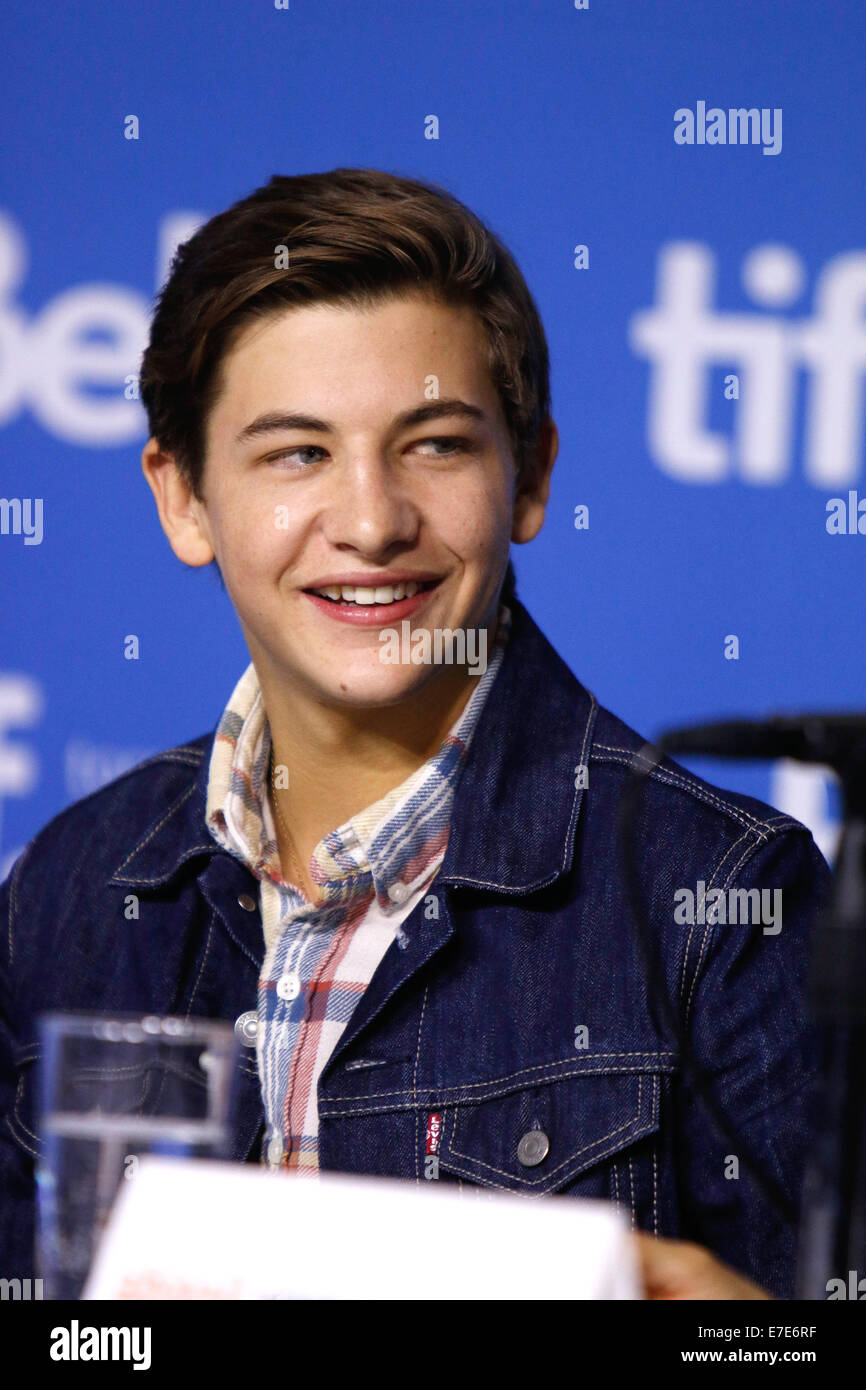 Toronto, Canada. 12th Sep, 2014. Actor Tye Sheridan attends the press ...