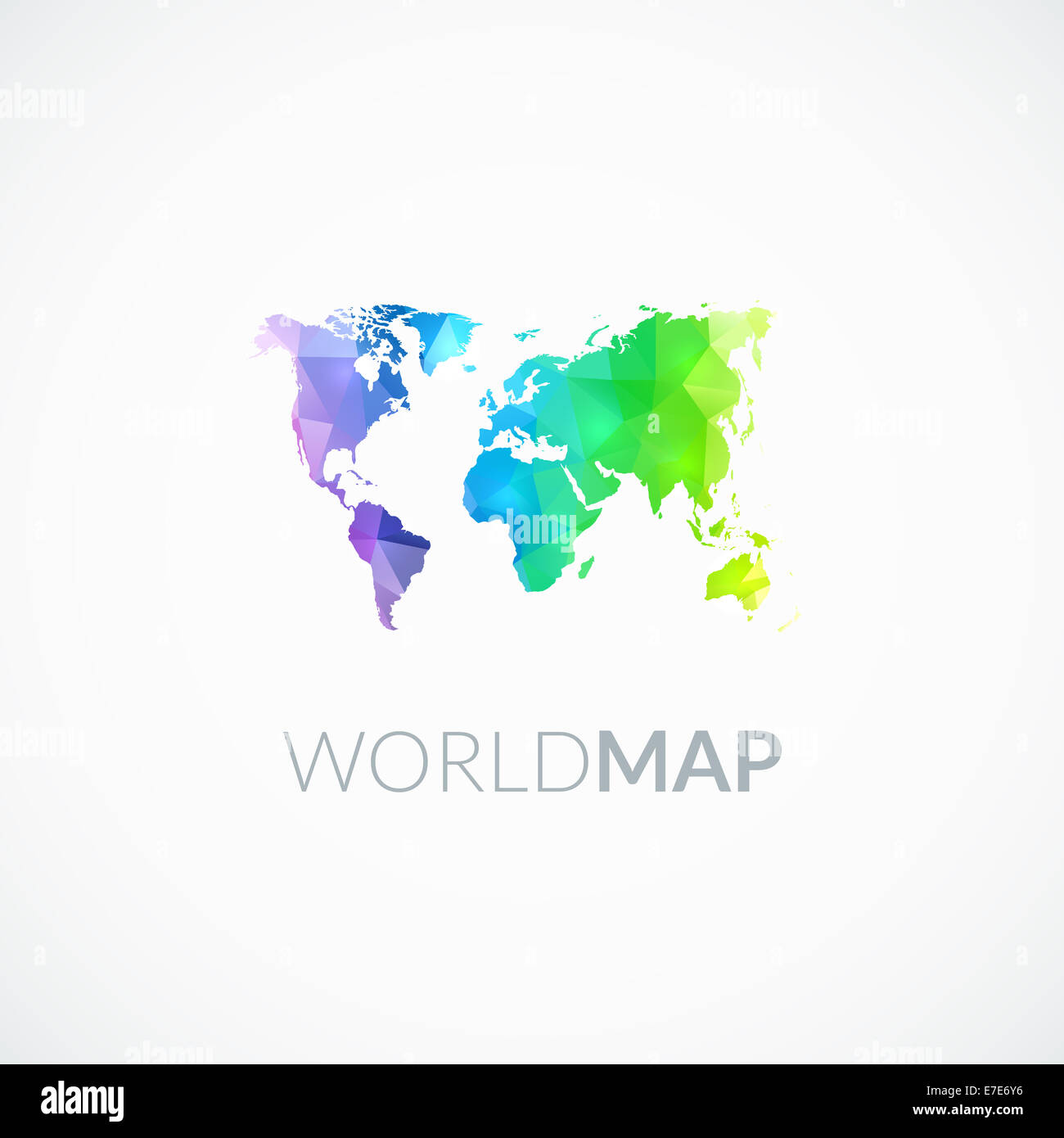 World map of rainbow color Stock Photo - Alamy