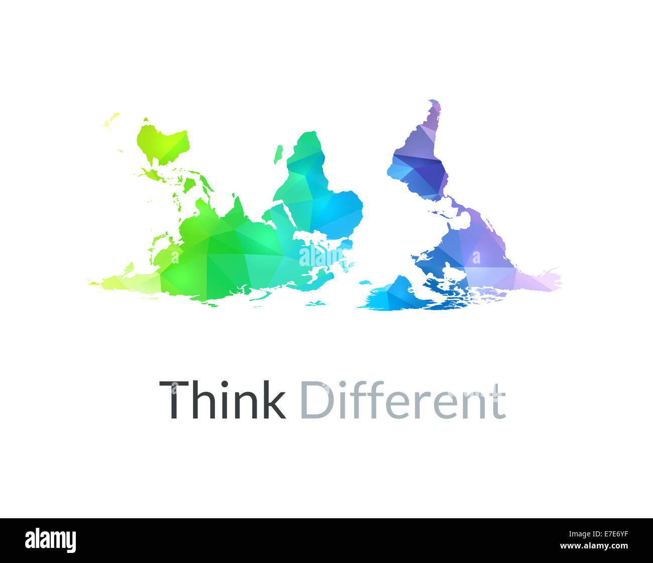 World map of rainbow color Stock Photo - Alamy