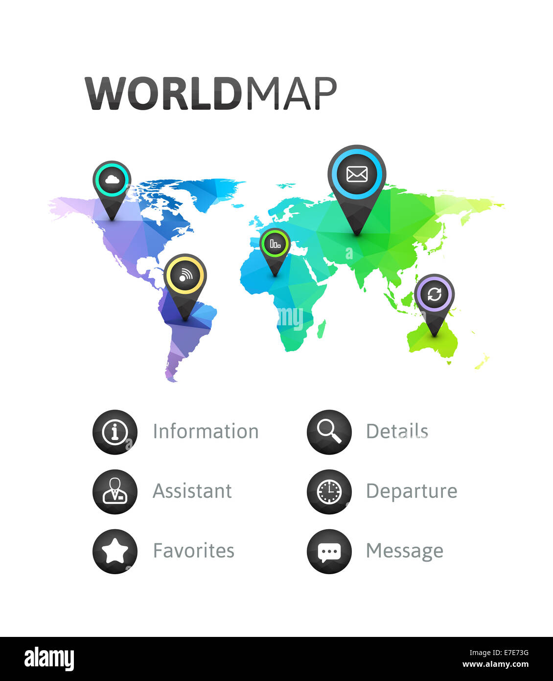 Color infographic Cut Out Stock Images & Pictures - Alamy