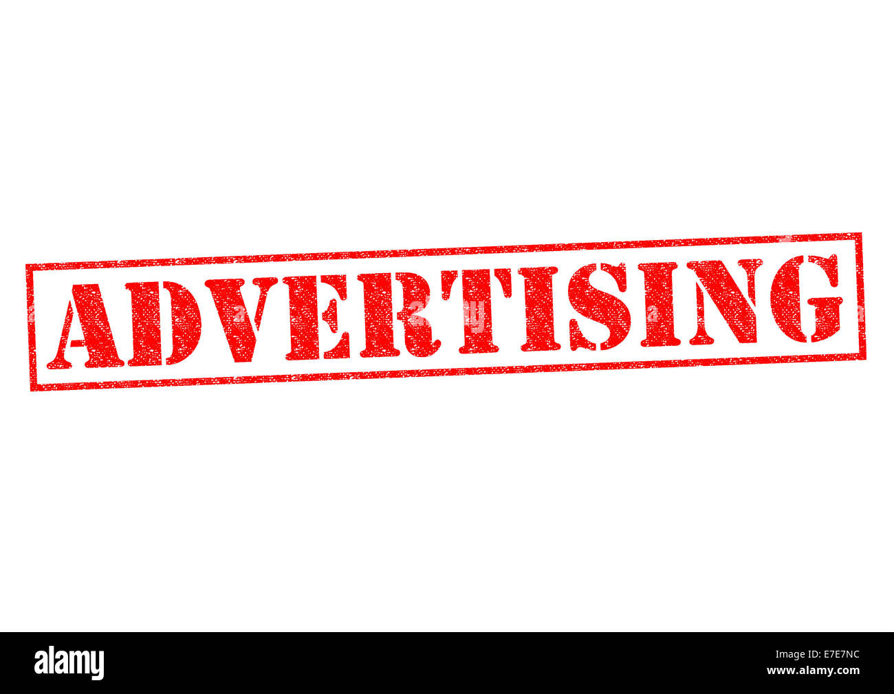 ADVERTISING red Rubber Stamp over a white background Stock Photo - Alamy