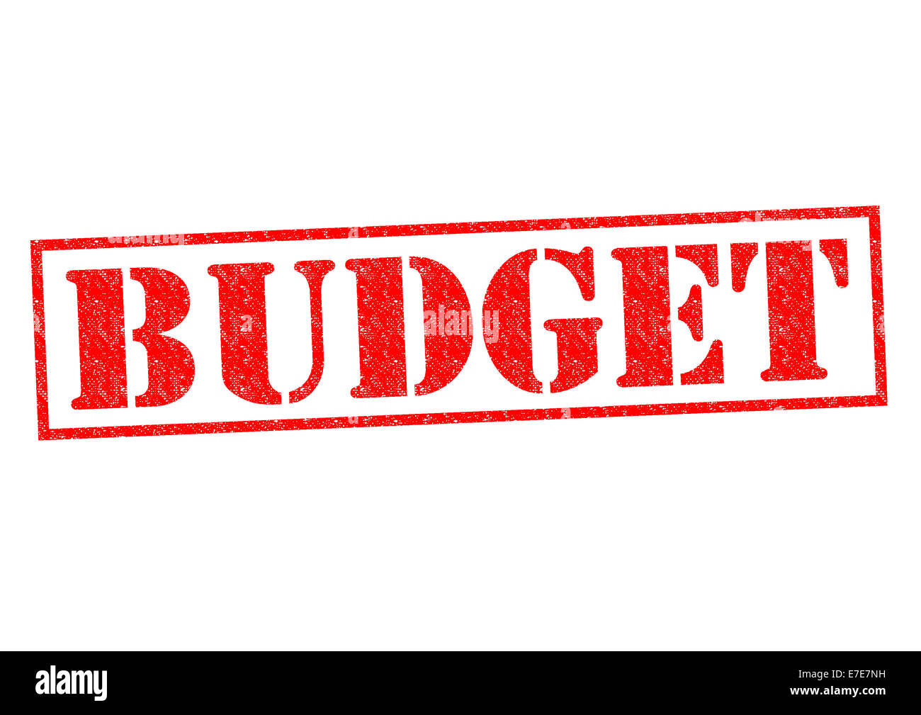 BUDGET red Rubber Stamp over a white background Stock Photo - Alamy