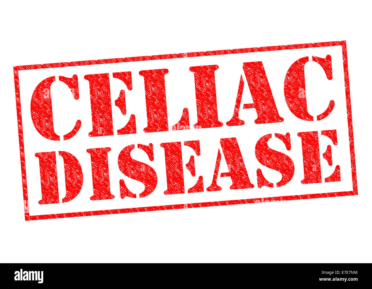 CELIAC DISEASE red Rubber Stamp over a white background Stock Photo - Alamy