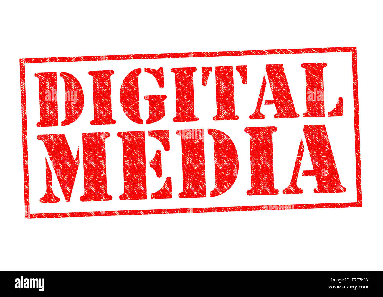DIGITAL MEDIA red Rubber stamp over a white background Stock Photo - Alamy