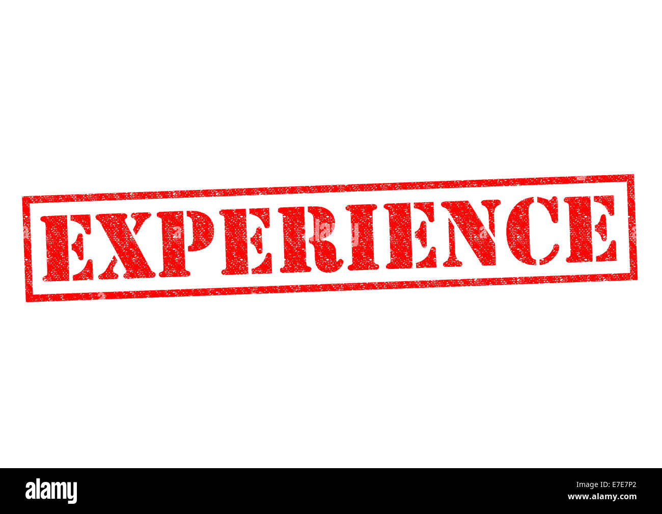 EXPERIENCE red Rubber Stamp over a white background Stock Photo - Alamy
