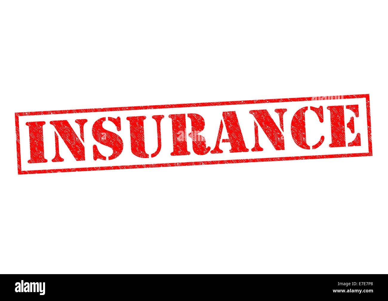 INSURANCE red Rubber stamp over a white background Stock Photo - Alamy
