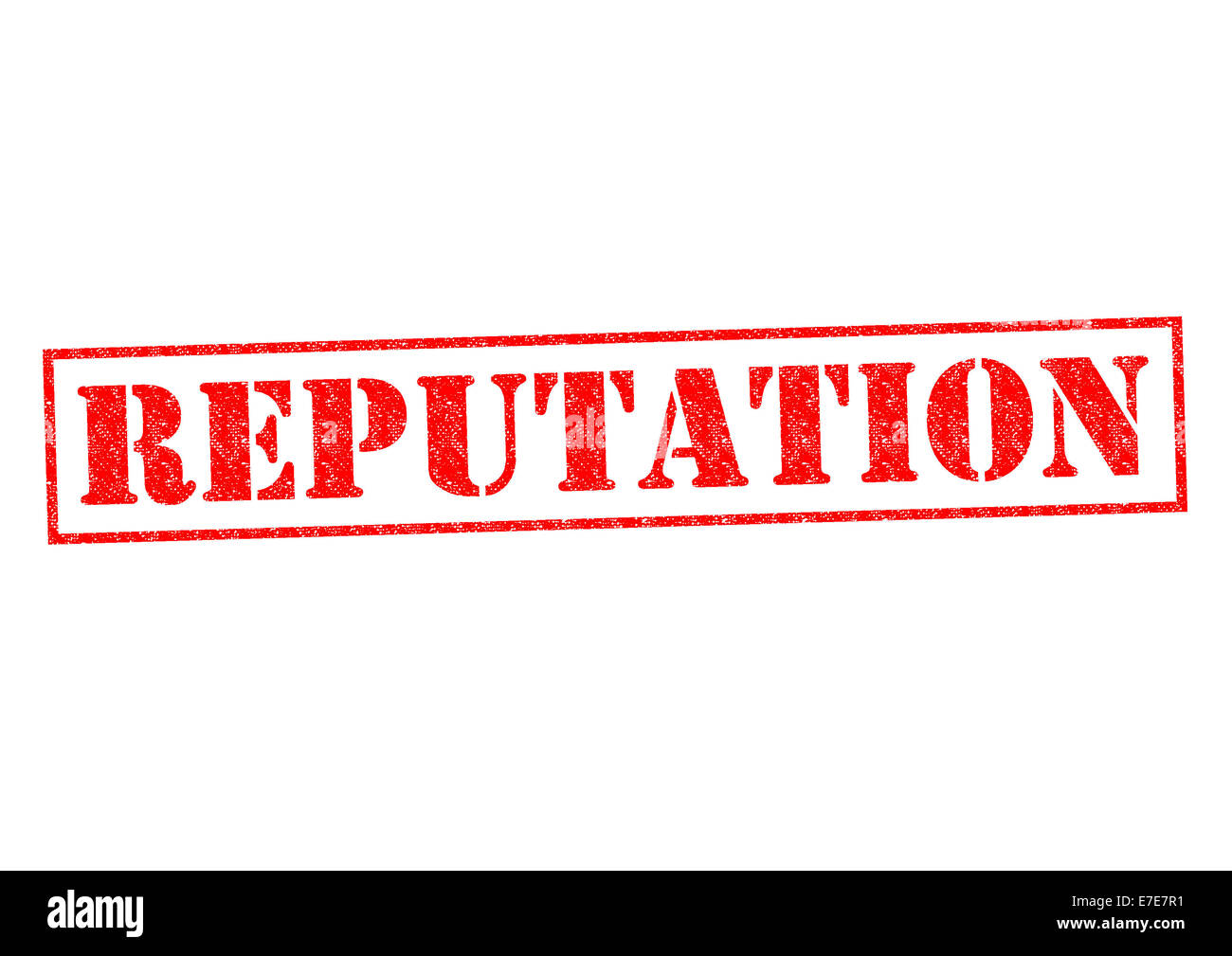 REPUTATION red Rubber Stamp over a white background Stock Photo - Alamy