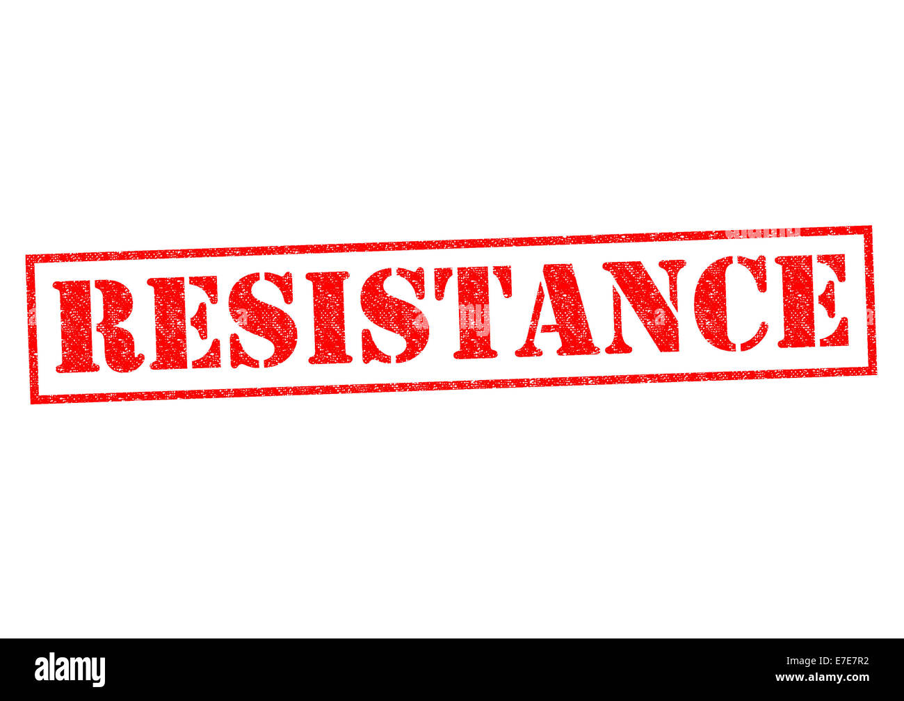 RESISTANCE red Rubber Stamp over a white background Stock Photo - Alamy