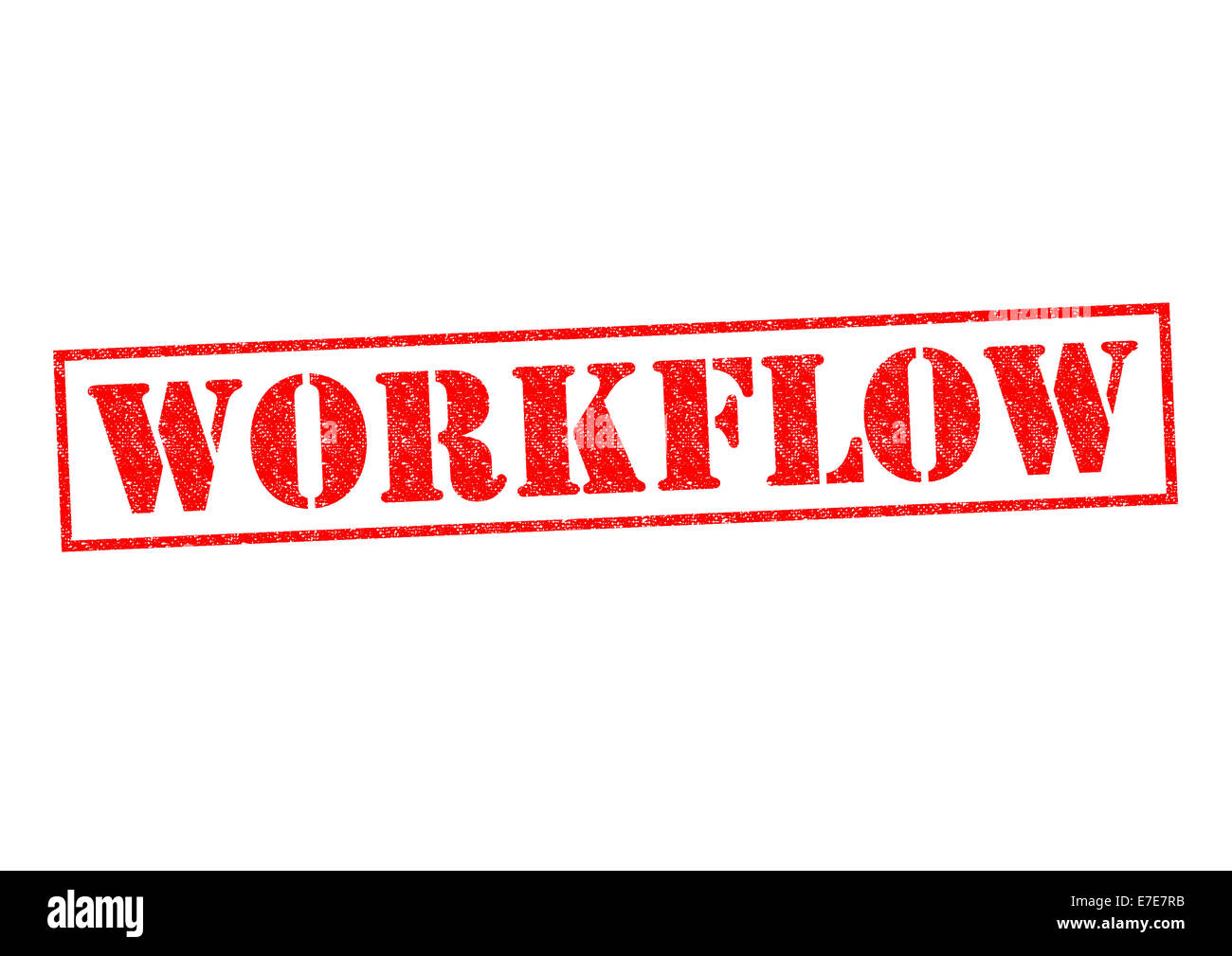 WORKFLOW red Rubber Stamp over a white background Stock Photo - Alamy