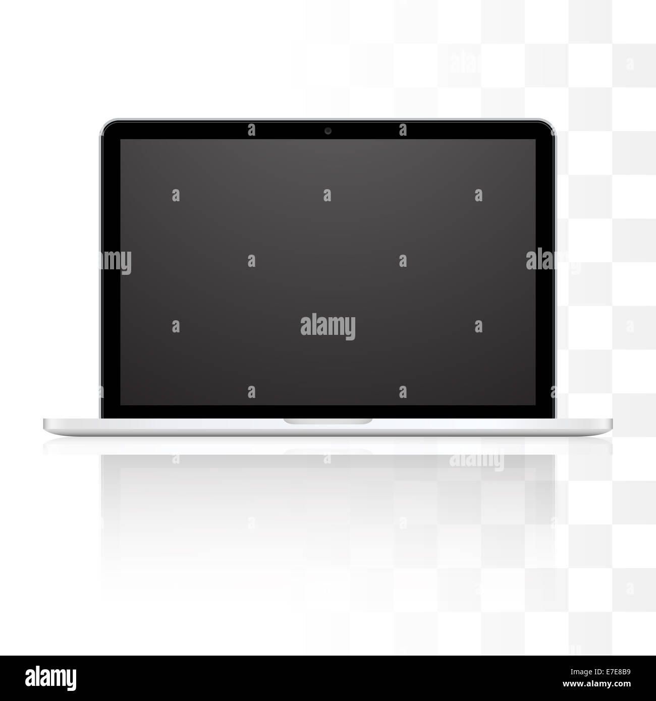 Vector laptop isolated on white background Stock Photo - Alamy