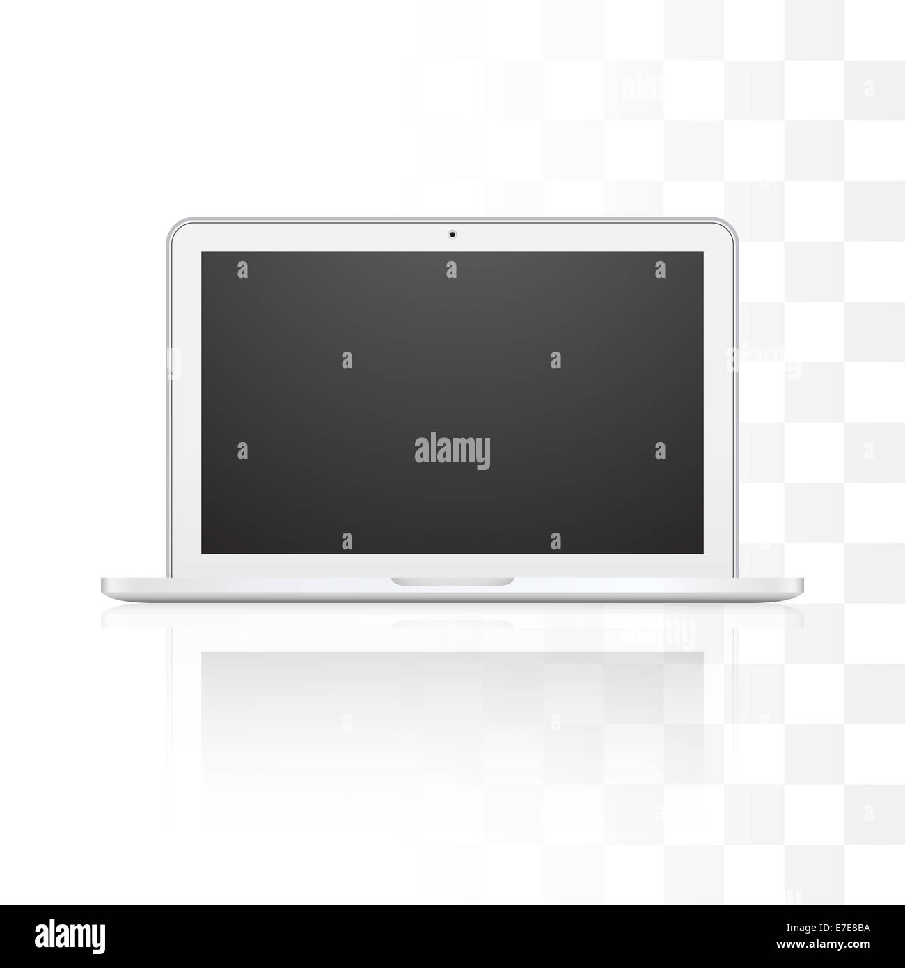 Vector laptop isolated on white background Stock Photo - Alamy