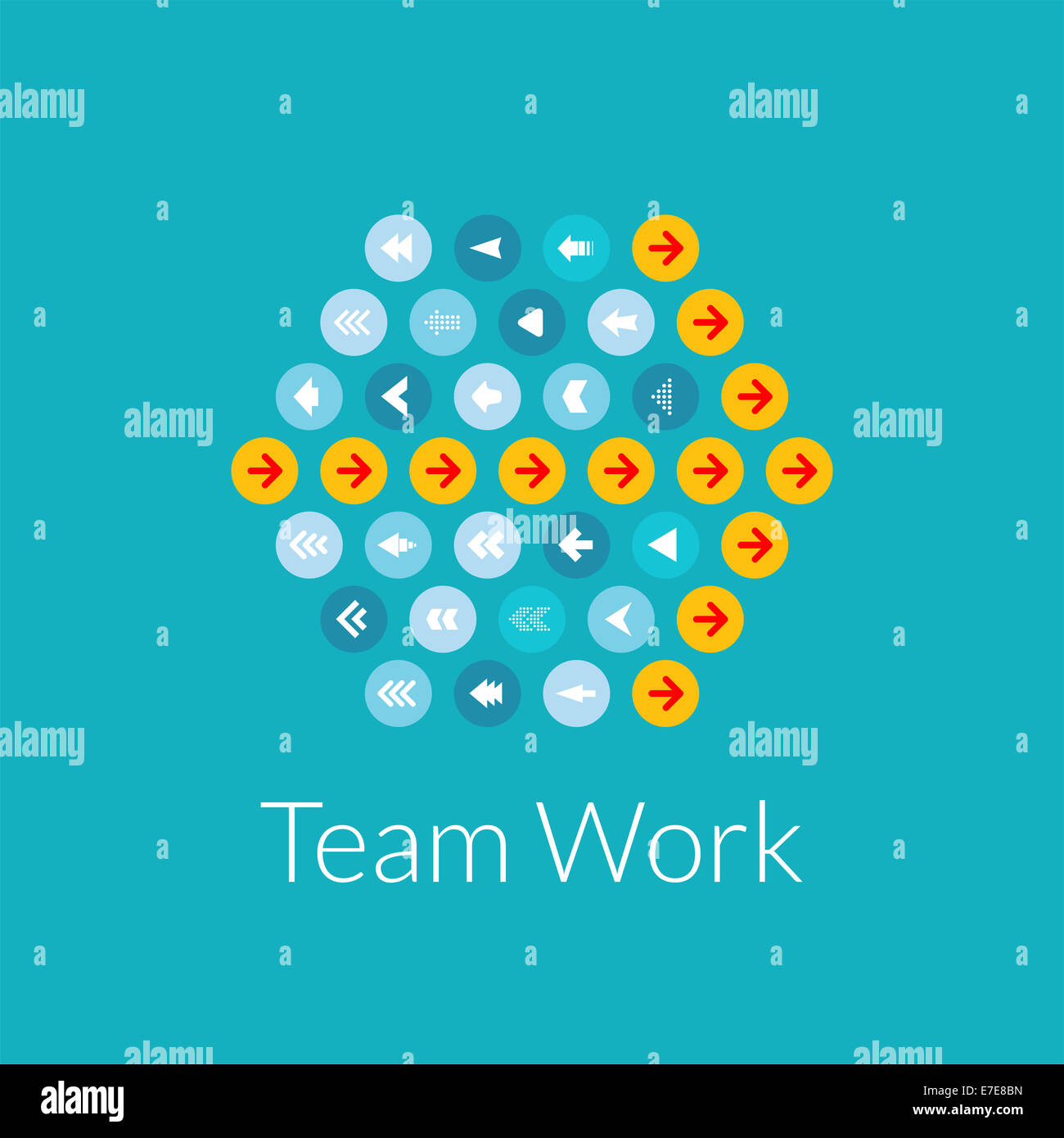 Flat design team hi-res stock photography and images - Alamy