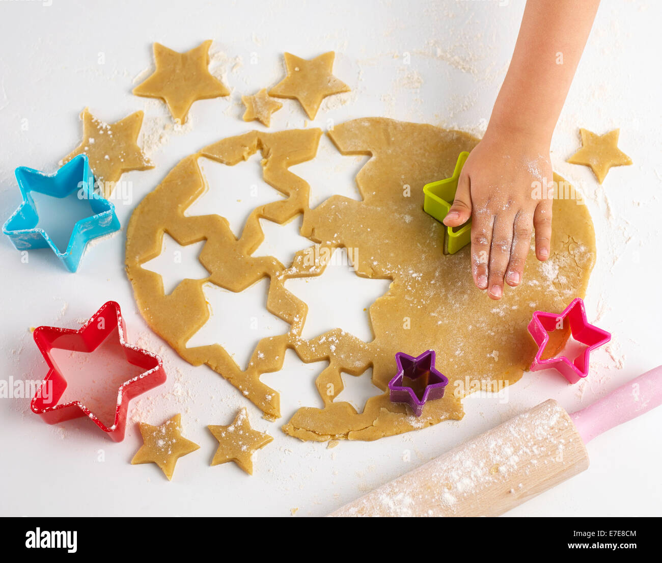 Star shaped cookie dough hi-res stock photography and images - Alamy