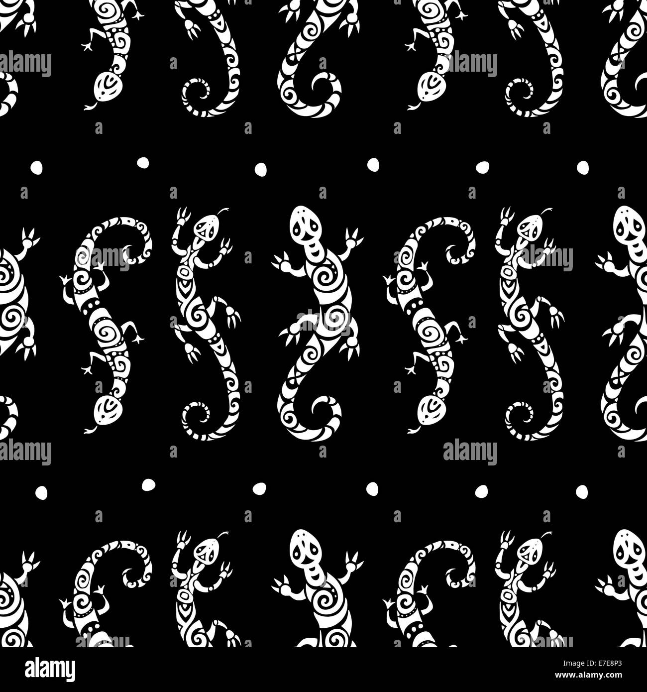 Lizards. Seamless pattern Stock Photo - Alamy