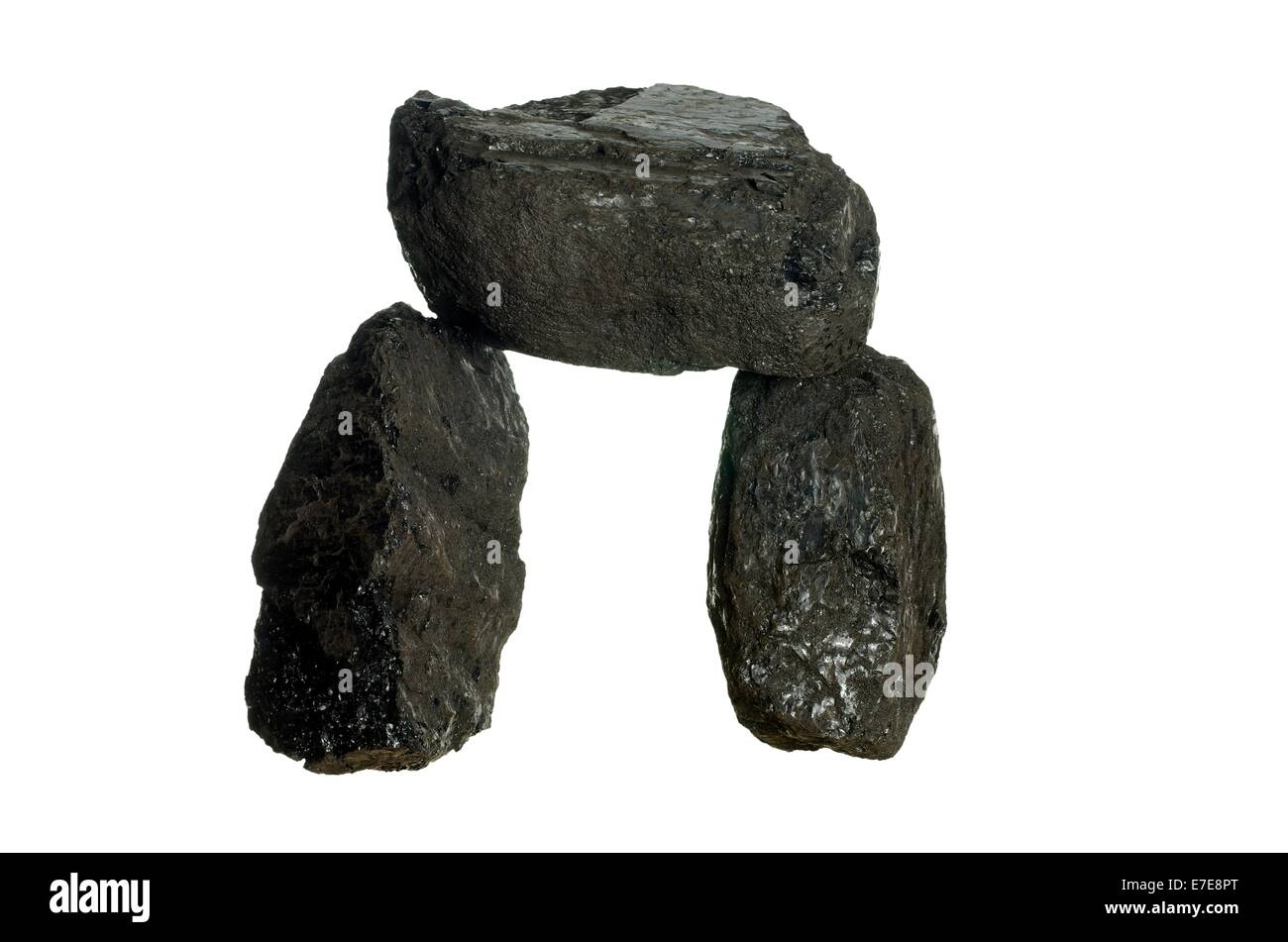 pyramid with carbon on white background Stock Photo - Alamy