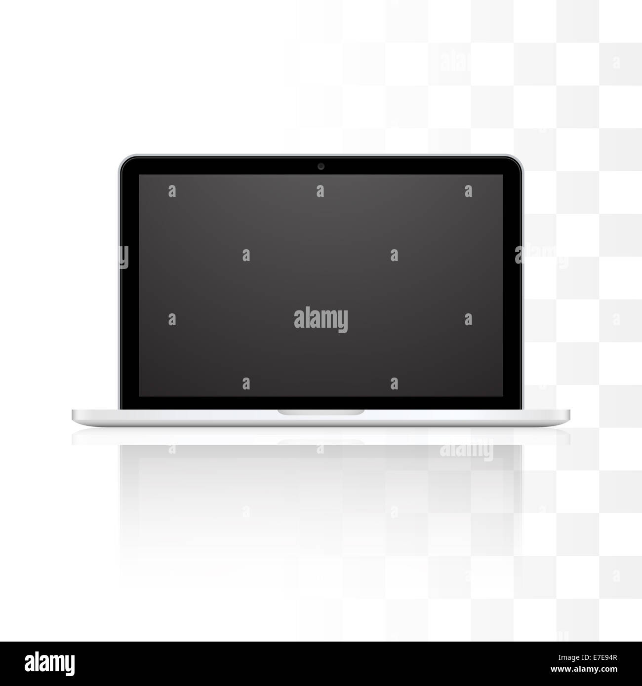 Vector laptop isolated on white background Stock Photo - Alamy