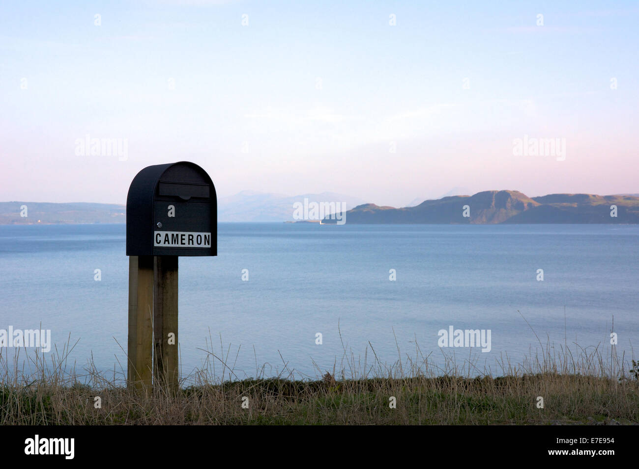A Cameron mailbox in Scotland with a caravan and pigs. A metaphor for ...