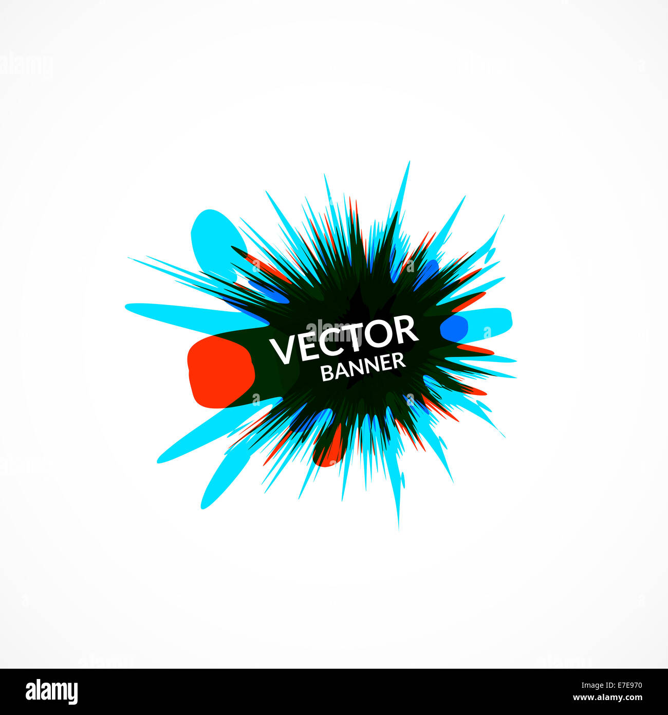 Ink abstract watercolor blot Cut Out Stock Images & Pictures - Alamy