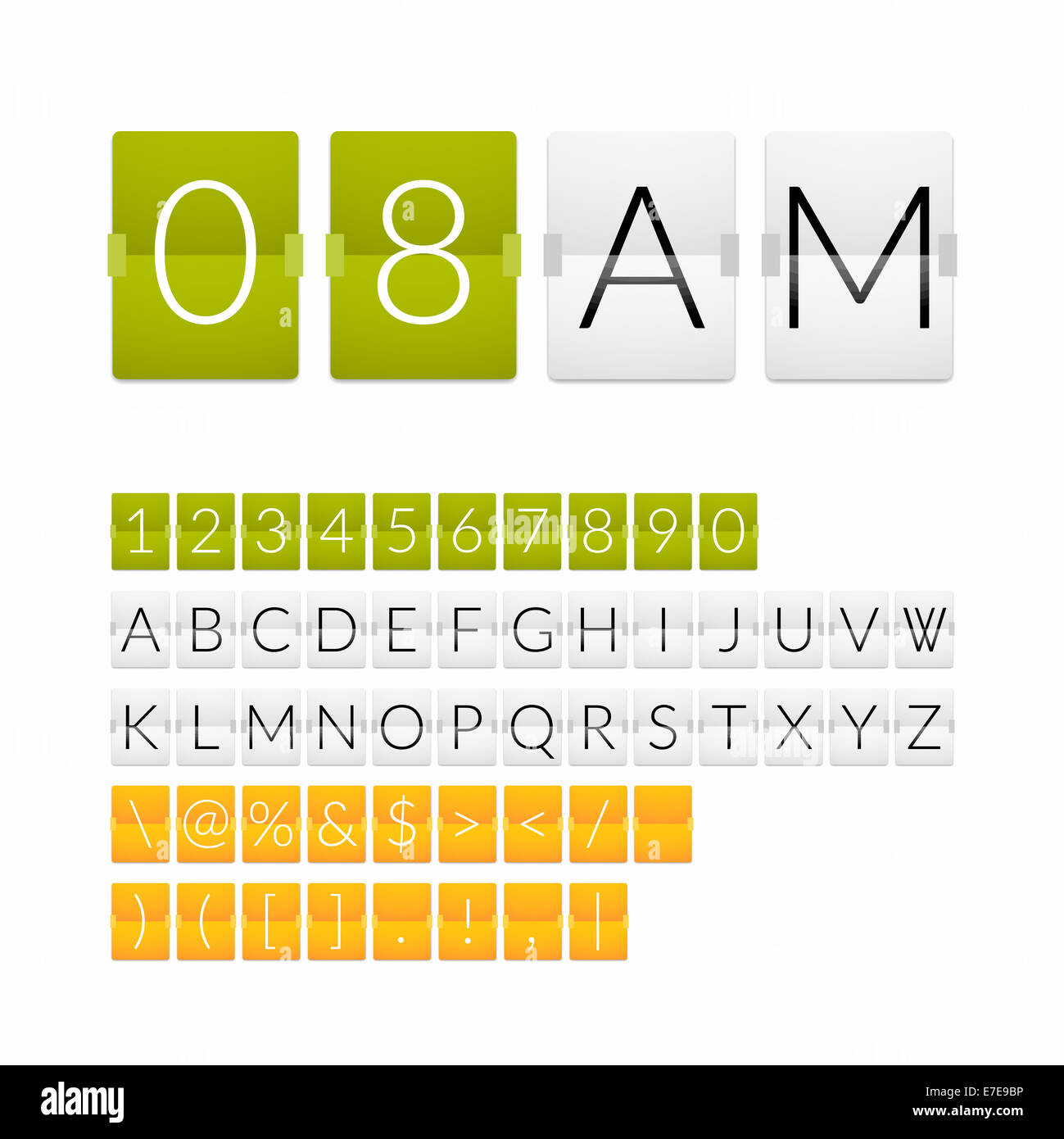 Vector countdown timer scoreboard Cut Out Stock Images & Pictures - Alamy