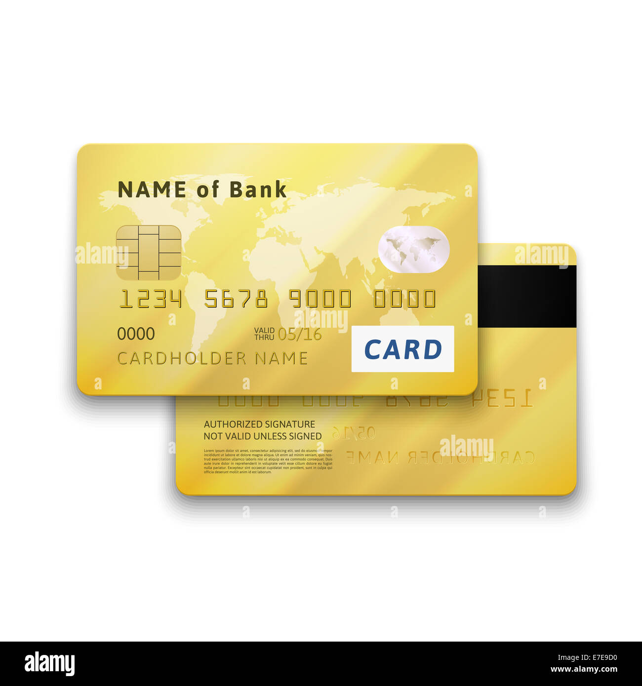 Gold credit card hi-res stock photography and images - Alamy