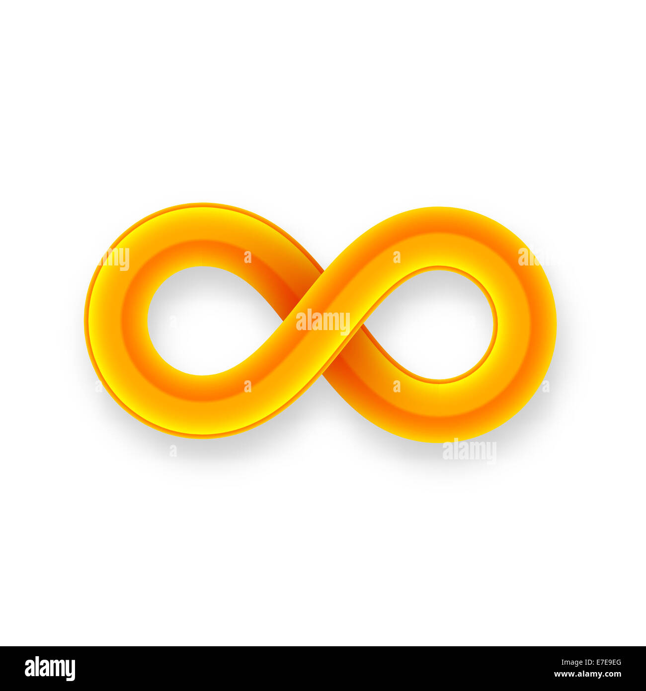 Orange infinity symbol vector illustration hi-res stock photography and ...