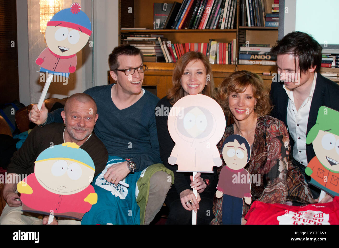 German voice actors promoting the 17th. 'South Park' season whilst a ...