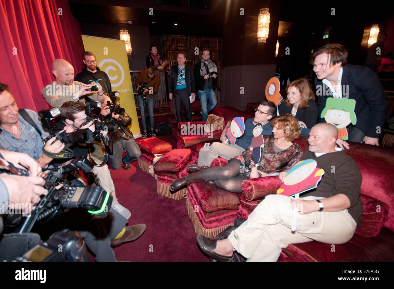 German voice actors promoting the 17th. 'South Park' season whilst a ...