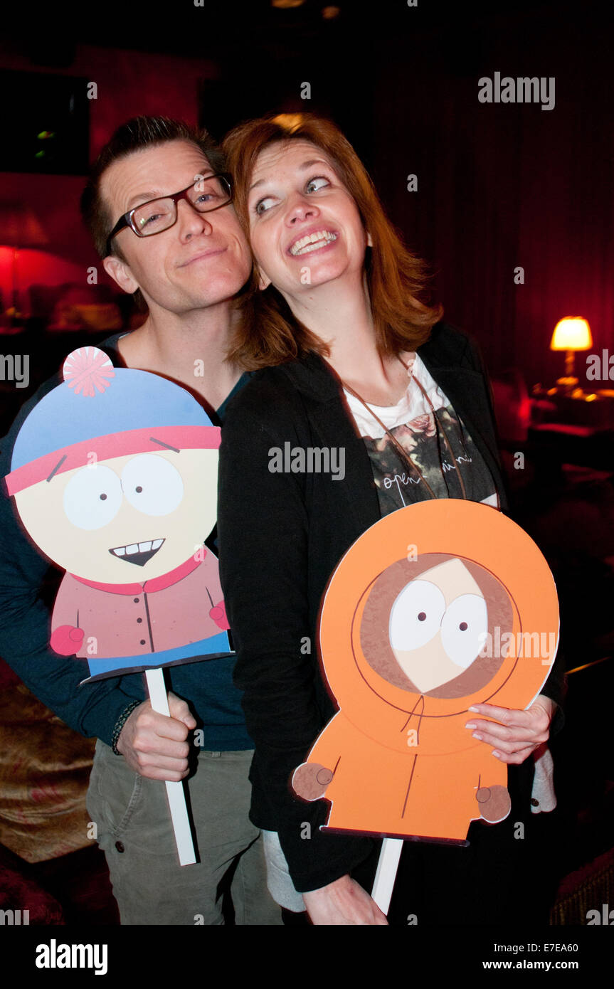 German voice actors promoting the 17th. 'South Park' season whilst a ...
